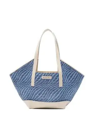 Marni Woven Shoulder Bag - Blue