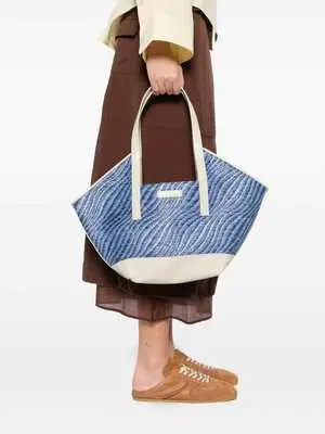 Marni Woven Shoulder Bag - Blue