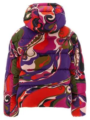 Emilio Pucci Orchidee" Quilted Down Jacket - Multicolor
