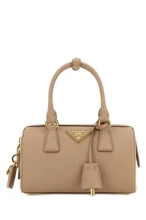 Prada Cappuccino Leather Handbag - Brown
