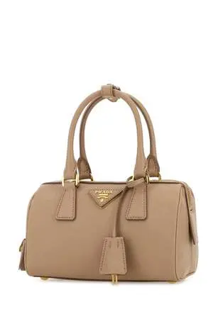 Prada Cappuccino Leather Handbag - Brown