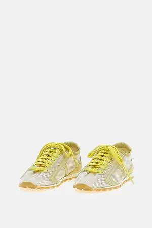 Jacquemus Les Tennis Sneakers In Mesh And Leather - Multicolor
