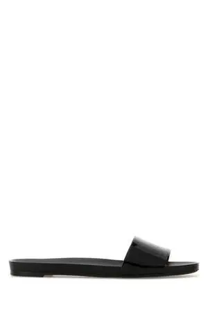 Prada Leather Slippers - Black