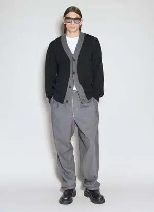 Prada Cashmere Cardigan With Contrast Placket