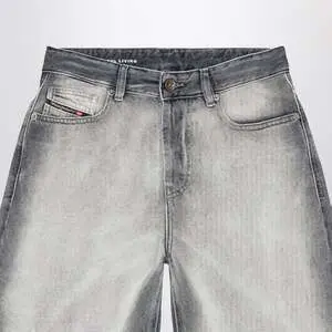 DIESEL® Grey Skeleton Denim Bermuda Shorts