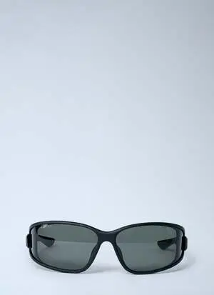 Gucci Oval Sunglasses With Logo Hinges