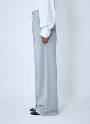 Prada Wide Leg Cotton Track Pants