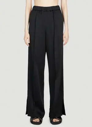 JIL SANDER Split Cuff Technical Pants - Black