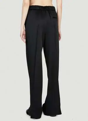 JIL SANDER Split Cuff Technical Pants - Black