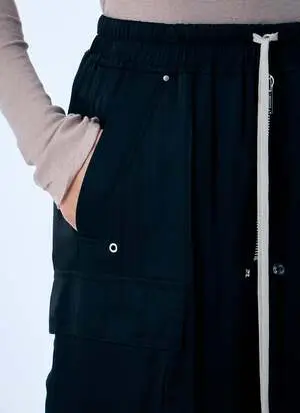 Rick Owens Satin Cargo Pants