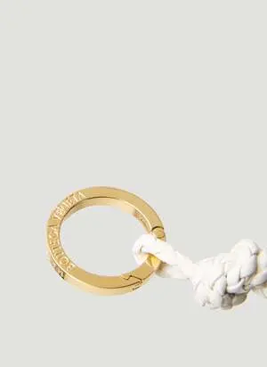 Bottega Veneta Intreccio Lanyard Keyring