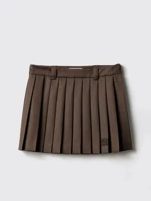 Miu Miu Pleated Skirt - Brown