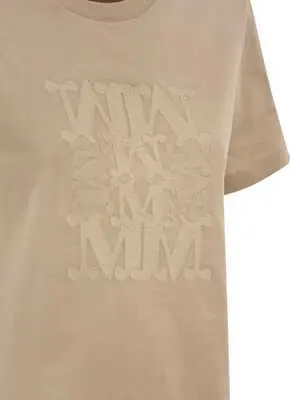 Max Mara Monogram Embroidered Crewneck T-shirt - Multicolor