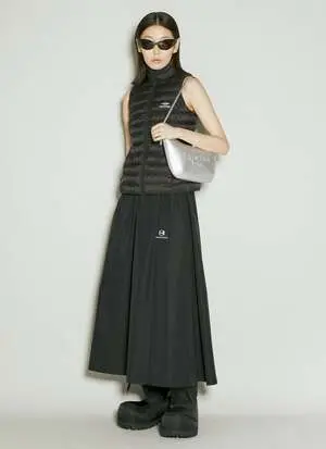 Balenciaga Mary-kate Metallic Leather Shoulder Bag
