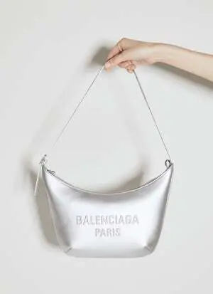 Balenciaga Mary-kate Metallic Leather Shoulder Bag