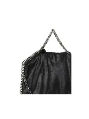 Stella McCartney Falabella Fold Over Tote Handbag - Black