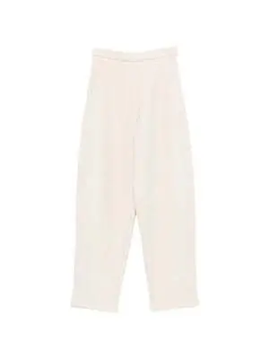 Max Mara Embossed Cotton Blend Trousers - Multicolor