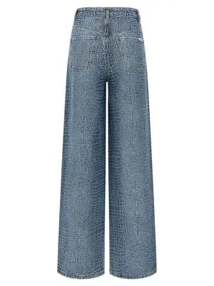 SELF-PORTRAIT Rhinestone' Jeans - Blue