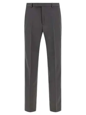 Gucci Tailored Wool Satin Trousers - Gray