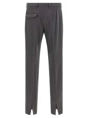 Gucci Tailored Wool Satin Trousers - Gray
