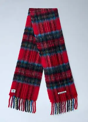 Acne Studios Mohair Checked Scarf