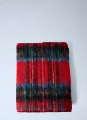Acne Studios Mohair Checked Scarf