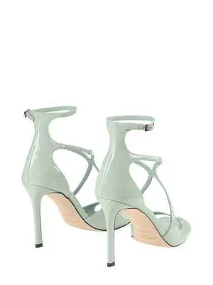 JIMMY CHOO Azia 95mm Square-toe Sandals - Green