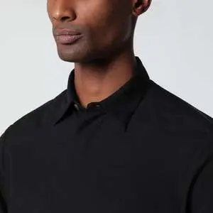 LARDINI Linen-blend Shirt - Black