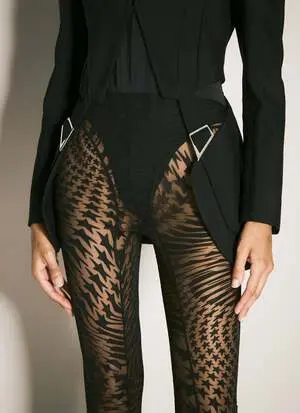 MUGLER Buckled Tailored Blazer With Side Cut-outs