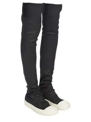 Rick Owens Over-the-knee Sock Sneakers - Black