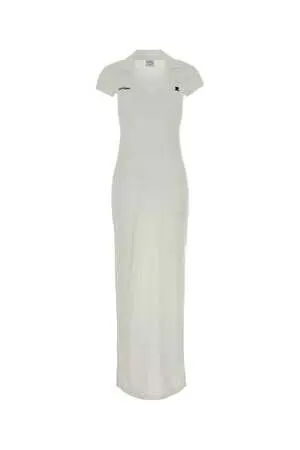 COURREGES Polyester Polo Dress - White