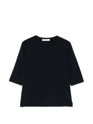 Max Mara Embossed Crewneck Top - Blue