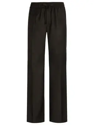 Dolce & Gabbana Wool Knit Jogging Pants - Black