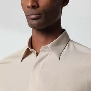 LARDINI Beige Linen-blend Shirt