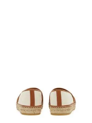 Gucci Cross Gg Canvas And Leather Espadrilles