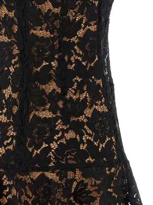 SELF-PORTRAIT Lace Crystal Mini Dress