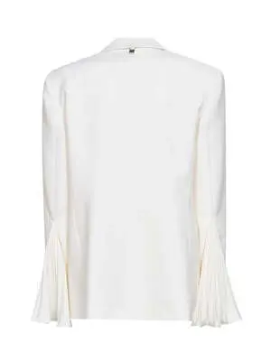 Giuseppe Di Morabito Double-breasted Virgin Wool Blazer With Pleated Detail