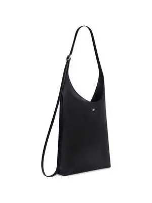 COURREGES Large Melt Tote Bag With Logo Plaque - Black