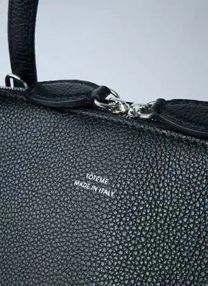TOTEME Medium Leather Day Handbag - Black