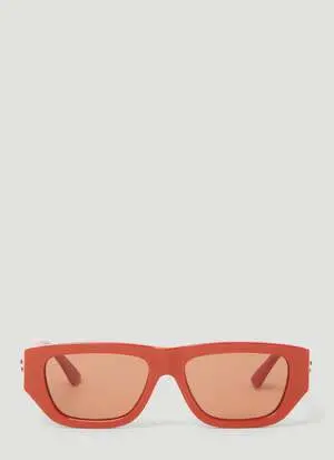 Bottega Veneta Bolt Rectangular Sunglasses - Orange