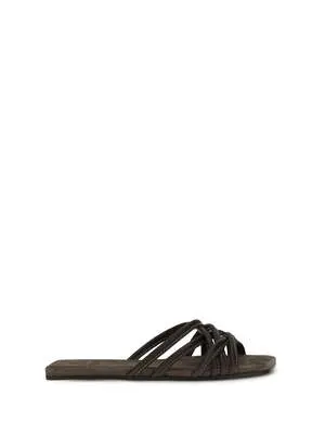 Brunello Cucinelli Flat Leather Sandals