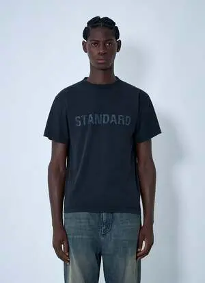 Balenciaga Text Motif T-shirt - Black