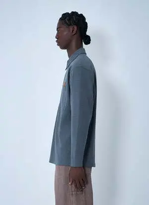 Bottega Veneta Double Cotton Melange Polo Shirt