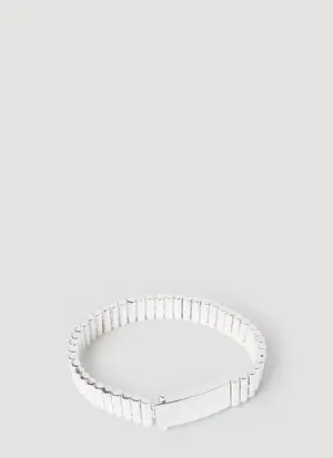 Bottega Veneta Sterling Stacked Bar Tennis Bracelet - Silver