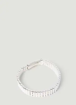 Bottega Veneta Sterling Stacked Bar Tennis Bracelet