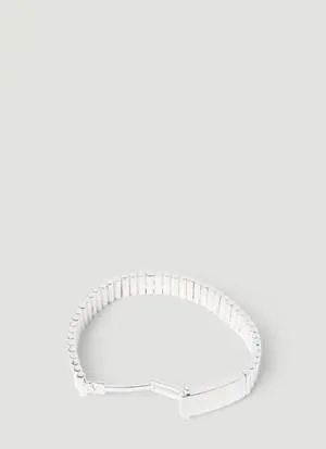 Bottega Veneta Sterling Stacked Bar Tennis Bracelet