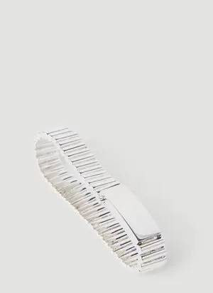 Bottega Veneta Sterling Stacked Bar Tennis Bracelet
