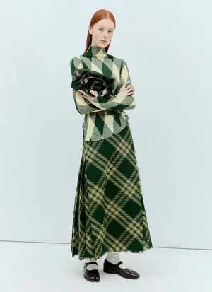 Burberry Rose Check Clutch - Black