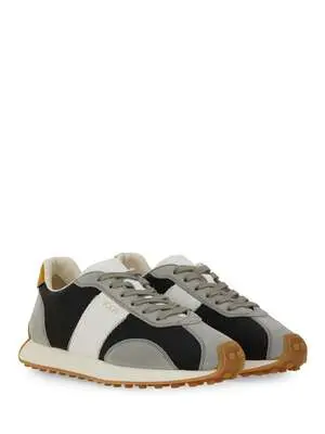 TOD'S Leather And Fabric Sneakers - Gray