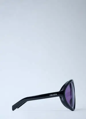 Prada Oversized Sunglasses With Logo Detail